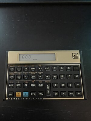 Hewlett Packard HP12C Financial Calculator with Case Guide On Back 12C ...