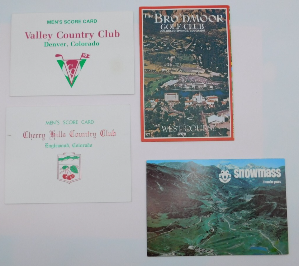 VINTAGE GOLF COURSE COUNTRY CLUB SCORECARD COLLECTION - 90 CARDS FROM ...