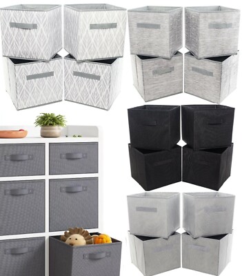 Storage Cubes Fabric Storage Baskets Square Baskets Storage Unit Box ...