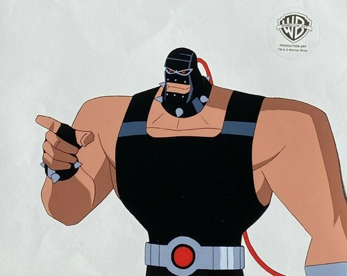 BRUCE TIMM rare BANE cel A43 Bust Shot OVER THE EDGE Batman BTAS WB COA ...