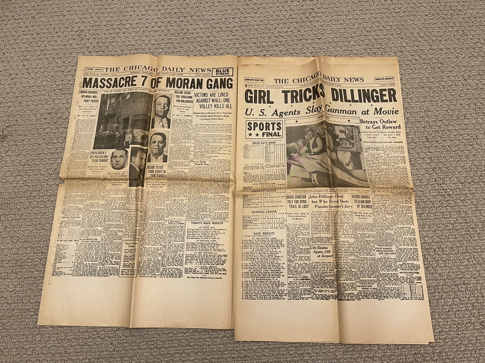 VINTAGE NEWSPAPER HisTorical HEADLINES Movie Props | eBay