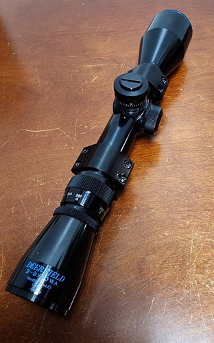 Deer Field Rifle Scope 3-9x40 Wide Angle Range + Bullet Comp. Vintage ...
