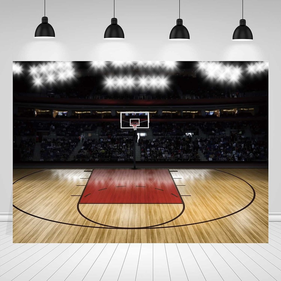 7x5ft Basketball Court Background Indoor Photography Backdrop Sports ...