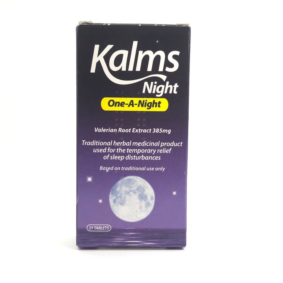 Kalms One a Night Sleeping Tablets Herbal Sleep Aid Pills - 21 Tabs ...