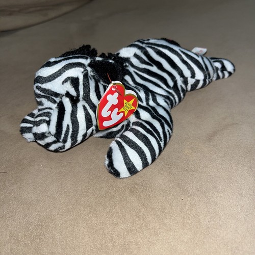 TY Beanie Baby - ZIGGY the Zebra (8 inch) - MWMT's Stuffed Animal Toy ...