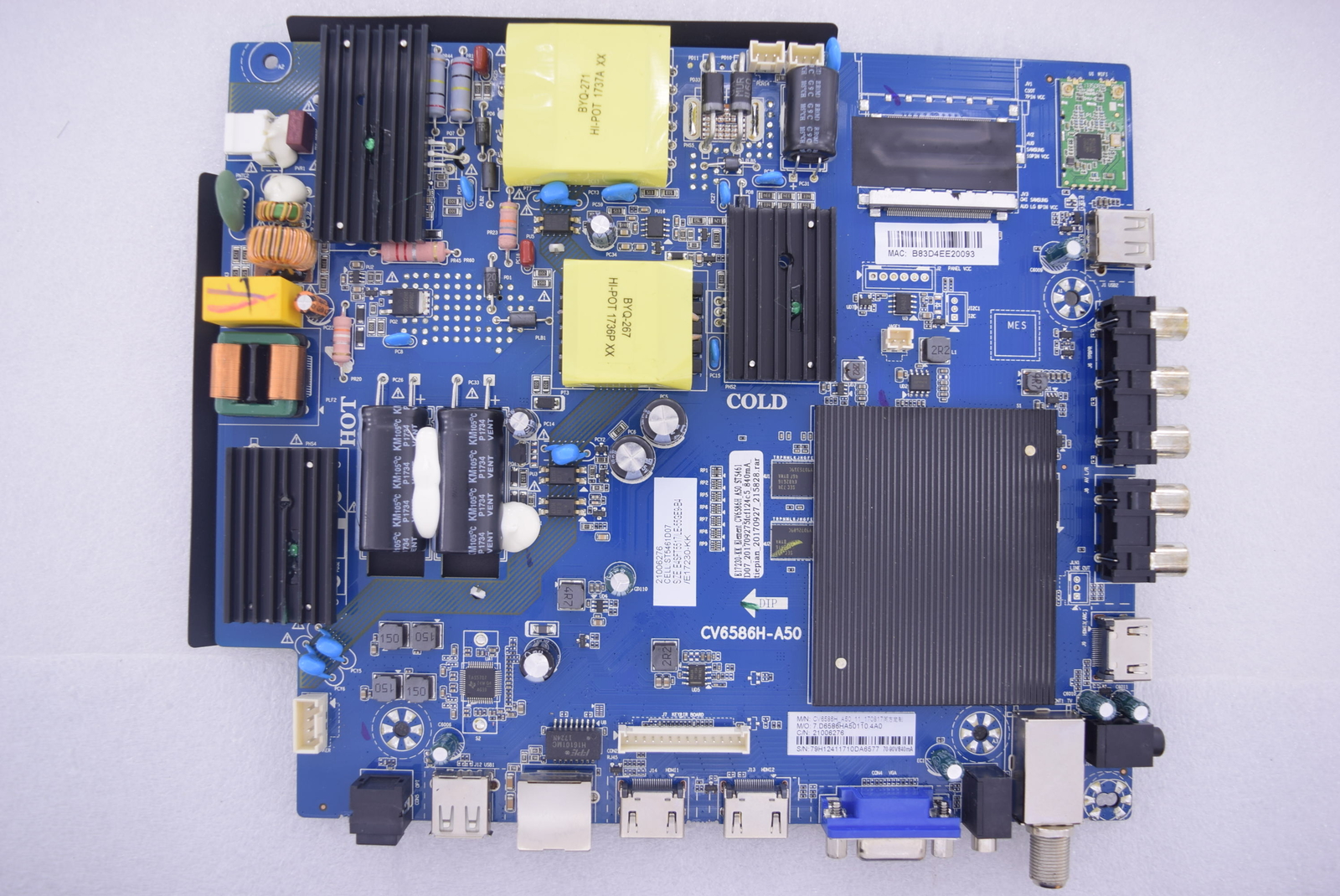 ELEMENTE E4SFT5517 CV6586H-A50 7.D6586HA50110.4A0 B83D4EE20093 MAIN ...