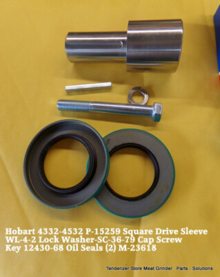 Hobart 4332-4532 P-15259 Square Drive Sleeve WL-4-2 Lock Washer-SC-36 ...