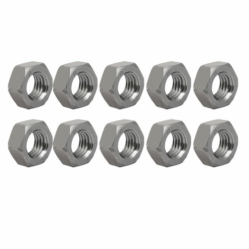 10pcs M12 x 1.75mm Pitch Metric Coarse Thread Carbon Steel Left Hand ...