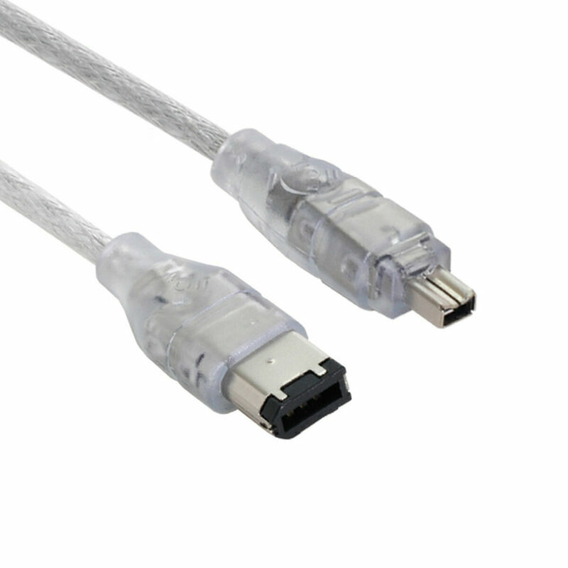 1394 6Pin to Firewire 400 Cord IEEE 1394 4 Pin Male iLink Adapter Cord ...