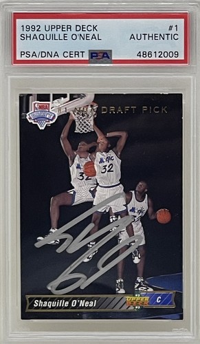 SHAQUILLE O'NEAL 1992 Upper Deck Orlando MAGIC Rookie CARD #1 Heat ...