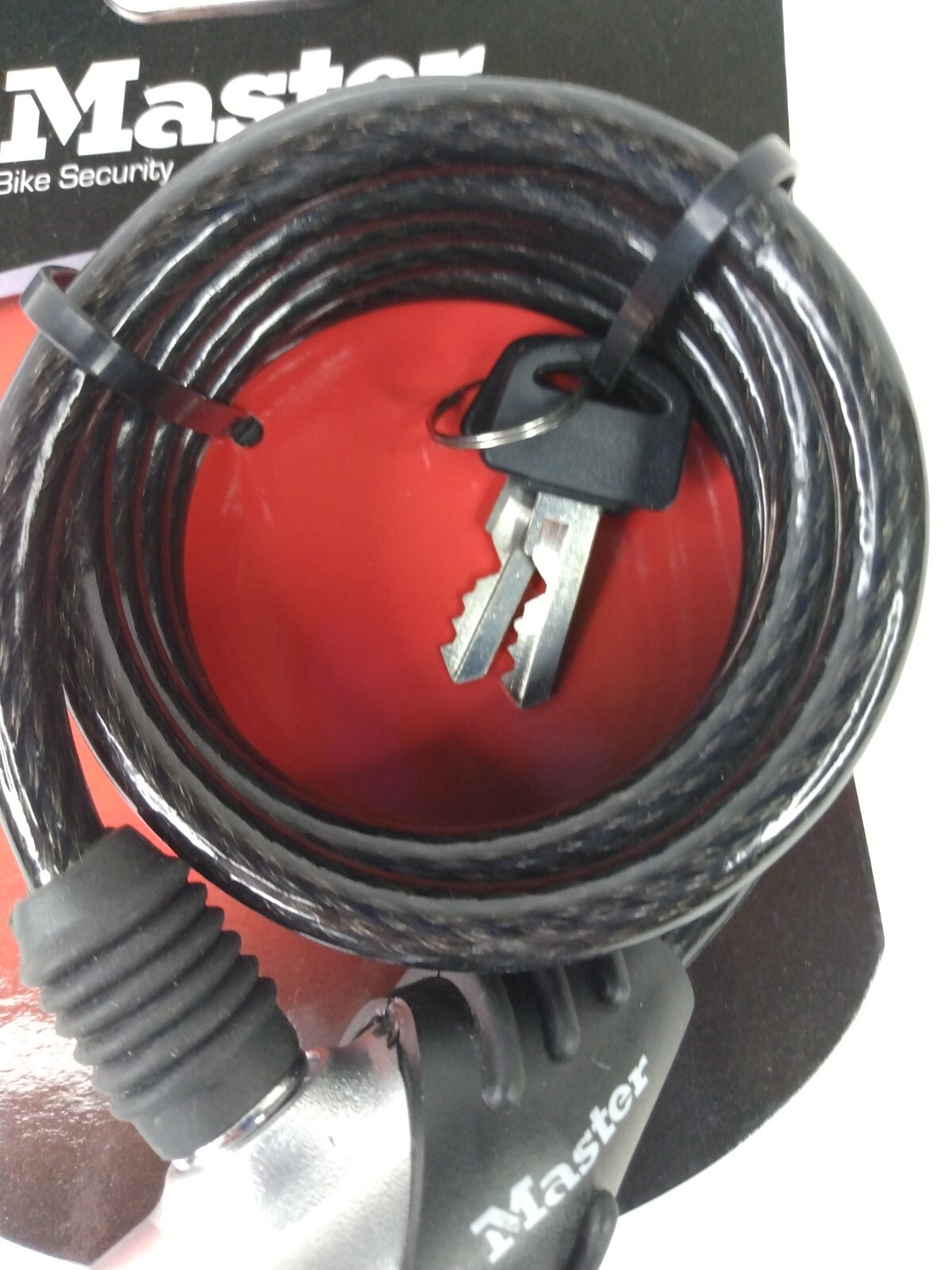 Master Lock Bike Lock With Security Vinyl Coated 8mm Steel Cable 5ft | eBay