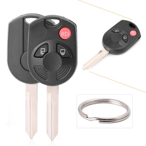 2x Uncut Smart Remote Car Key Fob 3 Button Fit Ford Expedition/Escape ...