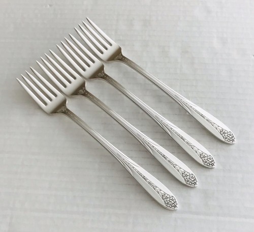 National Stainless Co 1930 Princess Royal Set of 4 Grille Forks Silver ...