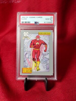 Flash PSA 10!! 1992 DC Comics Cosmic Cards Hero Heritage #5 | eBay