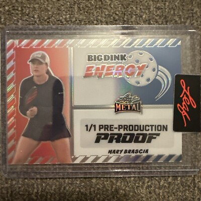 2024 Leaf Metal Pickleball Proof 1/1 Big Dink Energy RWB - Mary Brascia ...