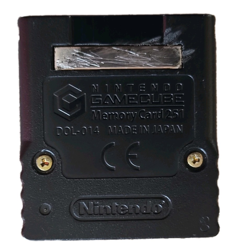 GameCube Nintendo Memory Card 251 Blocks DOL-014 OEM -Tested &Working ...
