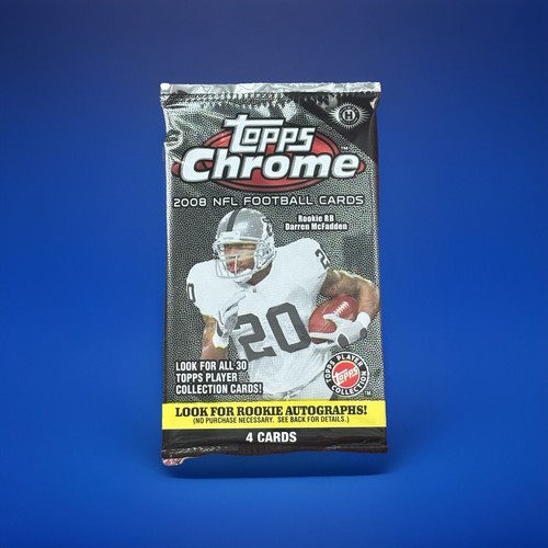 2008 Topps Chrome Factory Sealed HOBBY Pack (1) Possible Tom Brady ...