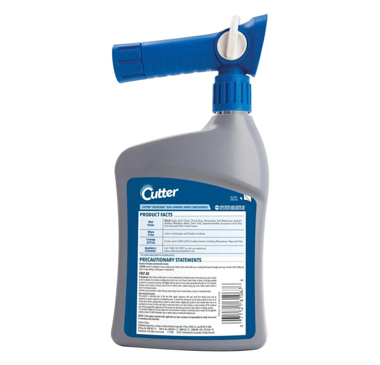 Lot of 3 Cutter Backyard Bug Control Spray Kills Mosquitoes Fleas Ants ...