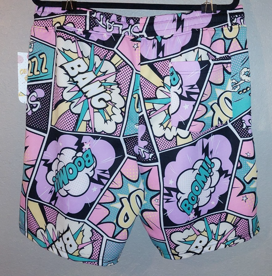 Oh Snap By Drill Clothing Co. Comic Style Shorts Men’s Size XL | eBay