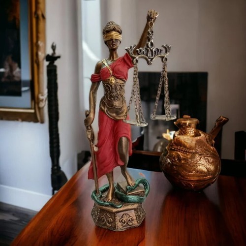 Goddess of Justice, Themis Lady Justice Statue, Sculpture Figure 27 cm ...