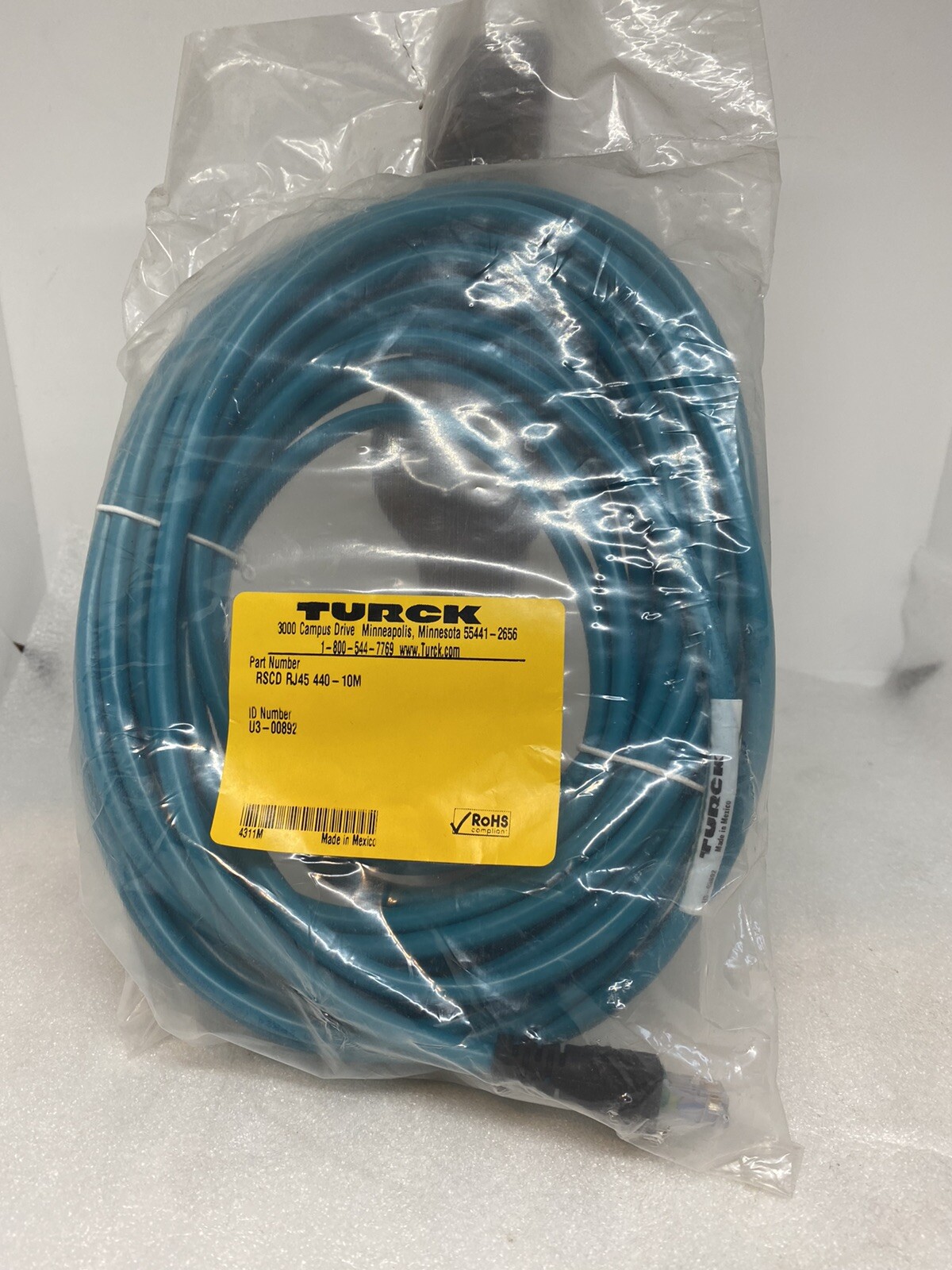 Turck Cable Turck RSCD Rj45 4410-15m for sale online | eBay