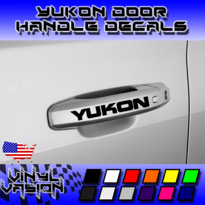 4x Door Handle Decal Sticker for Yukon GMC SLE Standard Edition Denali ...