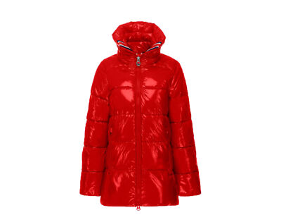 Invicta Leah Contemporary Stylish Coat Red Gloss Women's Jacket ...