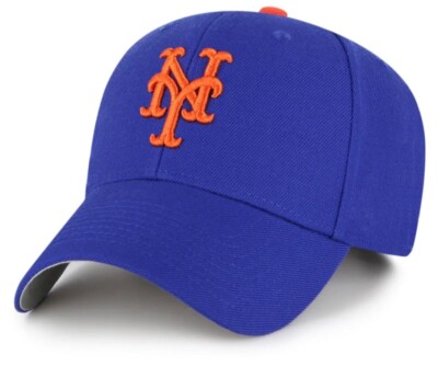 NEW YORK METS BLUE HAT MVP AUTHENTIC MLB BASEBALL TEAM ADJUSTABLE NEW ...
