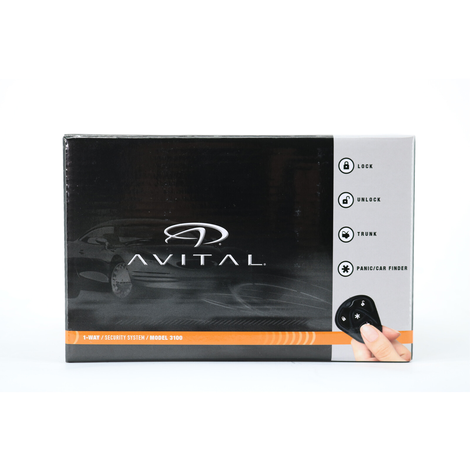 Avital 3100L Keyless Entry Alarm 1-Way Security System w/ Siren + 2 ...