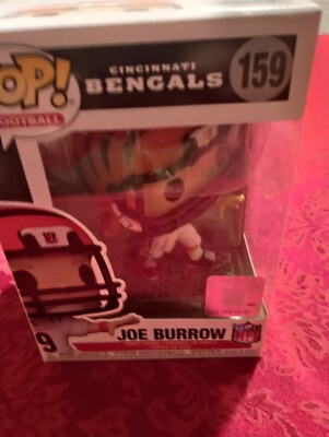 Funko Pop Joe Burrow NFL Away Uniform #159! Cincinnati Bengals! | eBay