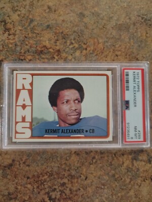 1972 Topps Football Card Kermit Alexander, High Number, #289, PSA 8, NM ...
