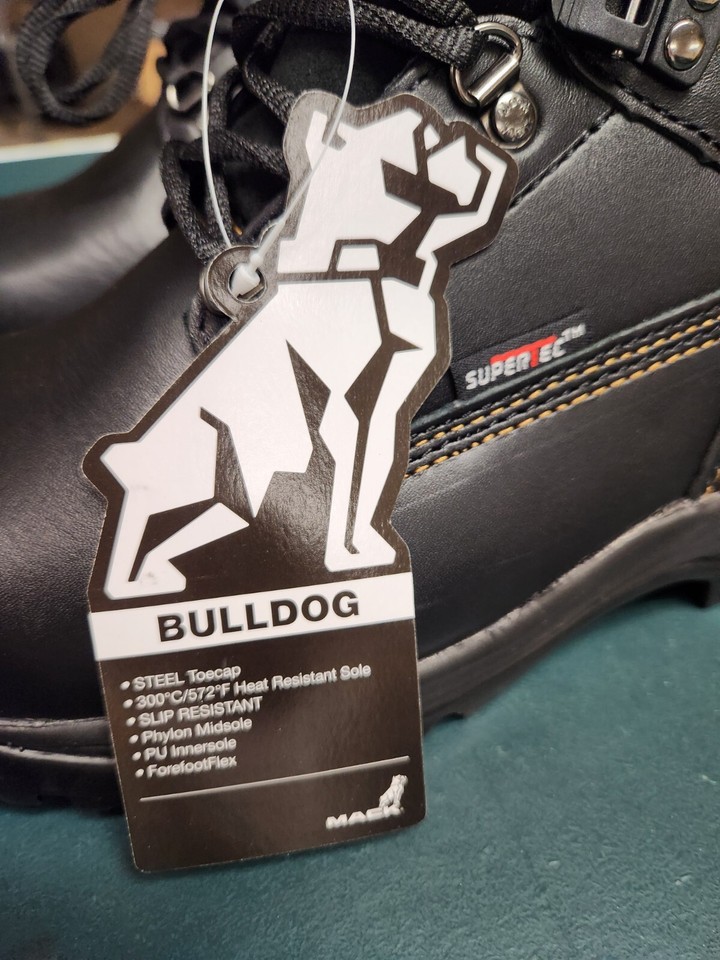 MACK Men's Steel Toe Work Boots BULLDOG Black US Size 15 | eBay