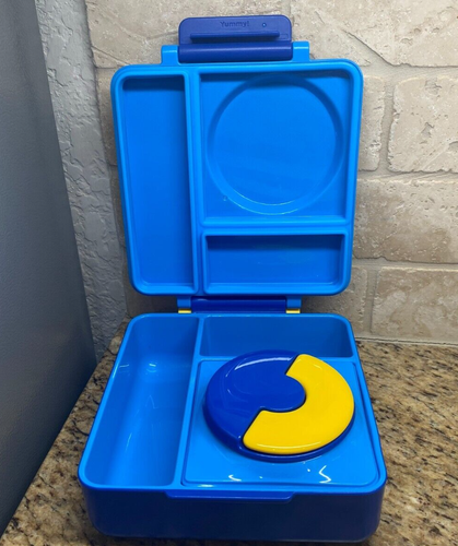 OMIEBox Insulated Bento Lunch Box with Leakproof Thermos Food Jar Blue ...