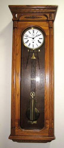 Large Seth Thomas Vienna Regulator Wall Clock Weight Driven 1/4 Hour ...