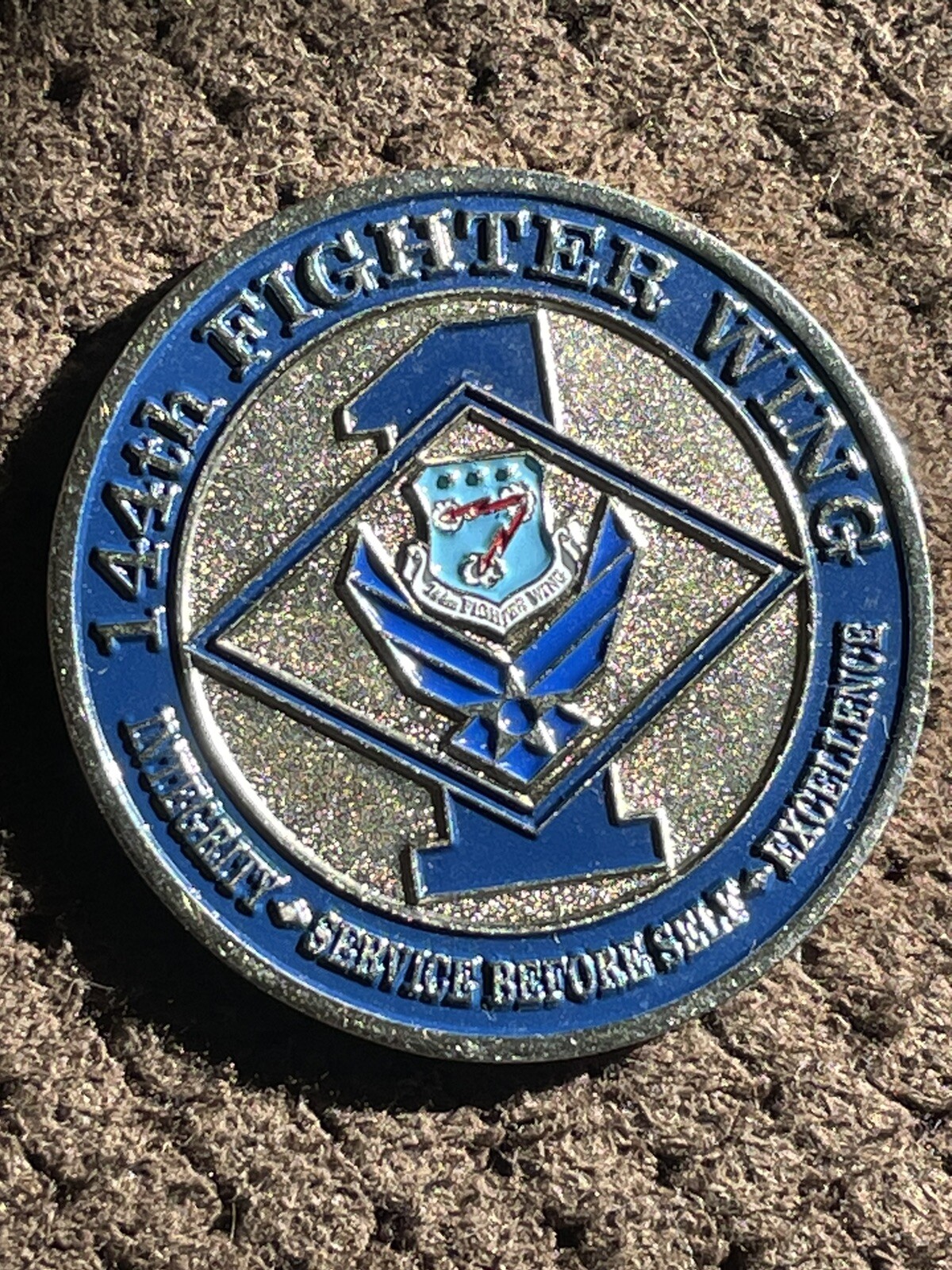 144th Fighter Wing Challenge Coin Fresno ANG Base First Sergeant ...