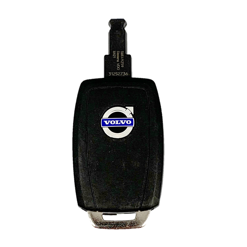 OEM VOLVO Keyless Remote Fob 5B + UNCUT Key For VOLVO - KR55WK49259 ...