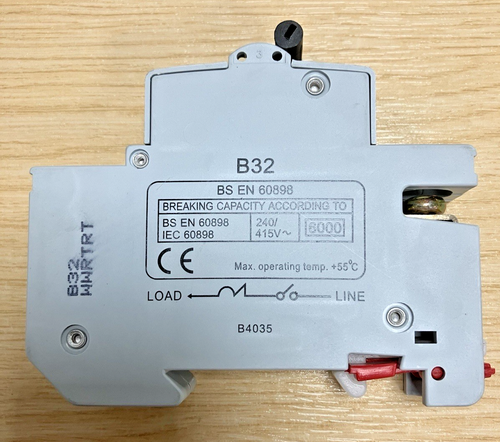 Wylex NSB32 - 32 Amp Single Pole Type B 6kA 230V Miniature Circuit ...