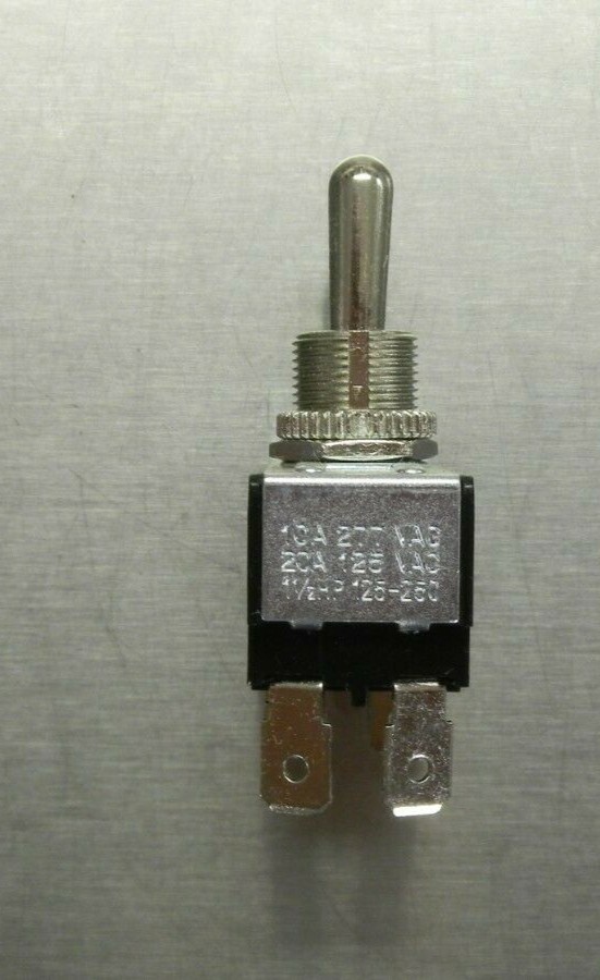 DPDT ON-OFF-ON, Heavy Duty Bat Handle Toggle Switch #30-325, 20A@125V ...