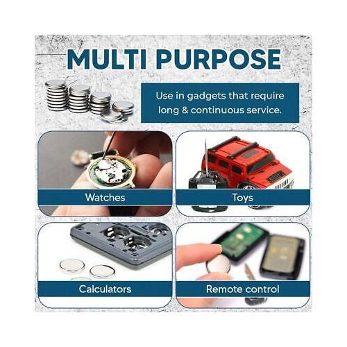 50 X ASSORTED Watch Cell Batteries AG1 AG3 AG4 AG10 AG12 AG13 for Toys ...