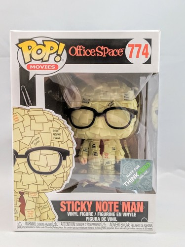 FUNKO POP! STICKY NOTE MAN #774~ THINK GEEK EXCLUSIVE~ MINT~ OFFICE ...