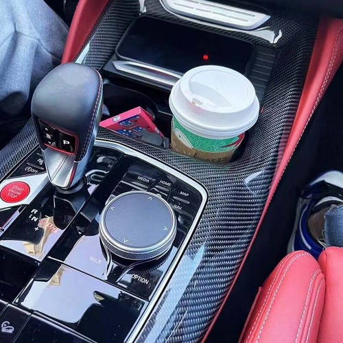 Real Carbon Fiber Interior Center Console Cover Fit For BMW X3 X4 X3M ...