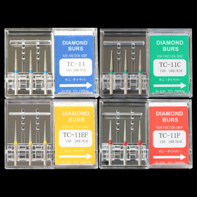 10 Packs TC-11C For Dental High Speed Handpiece Polishers Diamond Burs DIA Grit | eBay