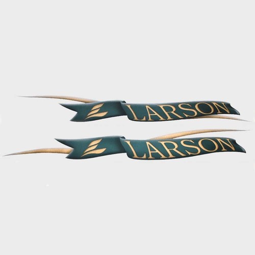 Larson Boat Graphic Decals 0572183 | 38 x 5 Inch Green Bronze (2PC) | eBay