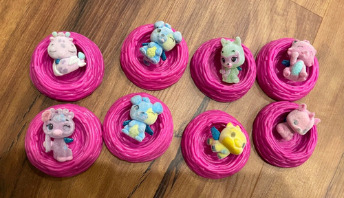 Lot of 8 Assorted Hatchimals Colleggtibles LIMITED EDITION Fuzzy Blue ...