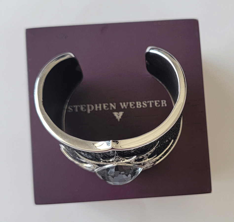 Steven Webster Crystal Haze Quartz & Diamond 18K White Gold, Stingray ...
