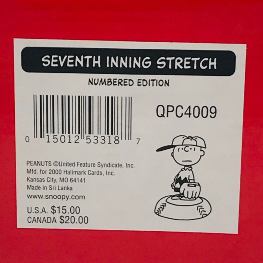 Seventh Inning Stretch Peanuts Gallery Collection Numbered Edition NEW ...