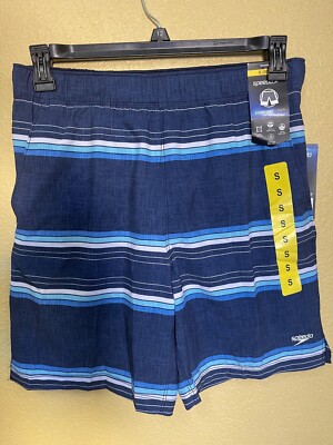 Speedo Mens Hydro Volley Swim Shorts (Speedo Peacoat Stripe, Small 30/ ...