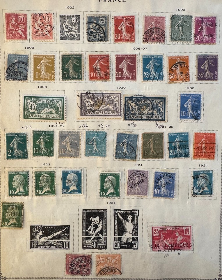 Lot of France Old Postage Collectible Stamps Used/MH | eBay