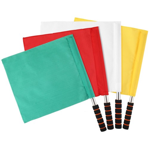 4 Pcs Sports Referee Flags Child Volleyball Football Runner | eBay
