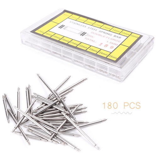 8-25mm DIY Watch Band Spring Bars Strap Link Pins Watchmaker Repair ...